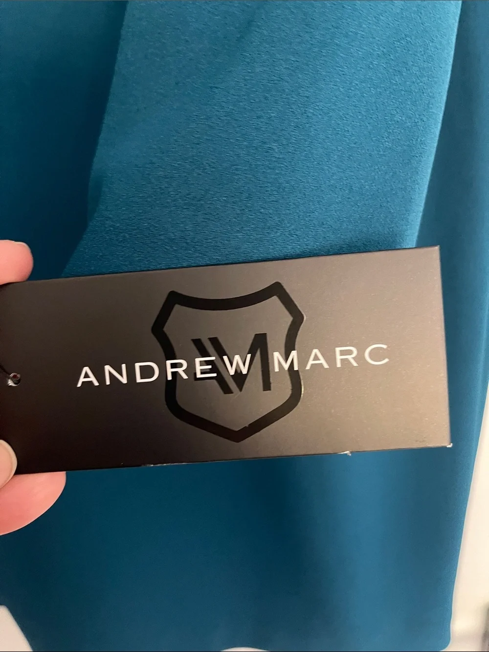Andrew Marc | Dresses | Andrew Marc Teal Bowdetail Long Sleeve Shift ...